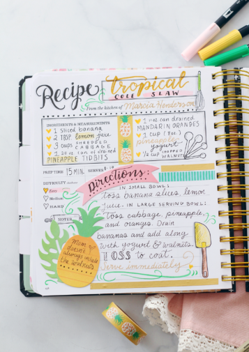 Crafting the Keepsake Kitchen Diary with Amy Tangerine Scrapbook Supplies