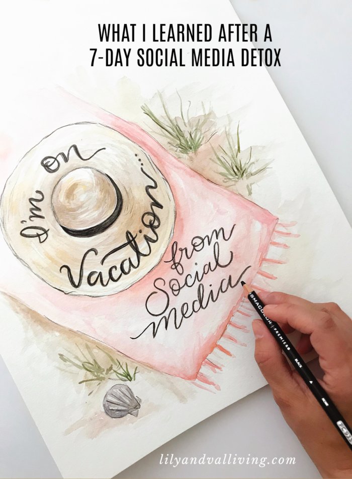 What I Learned After A 7-Day Social Media Detox - Lily & Val Living